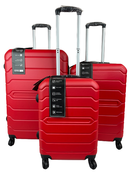 Lightweight Hardshell Suitcase 871 - Red – HamptonandStewart
