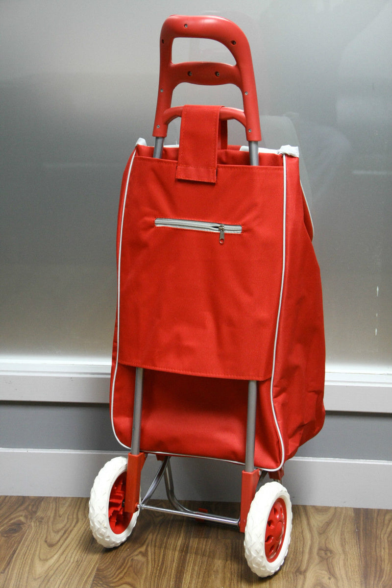 2 Wheel Shopping Trolley - Red – HamptonandStewart